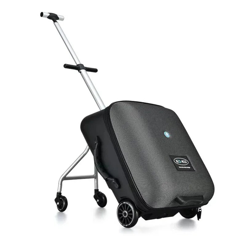 Formsio Kids Scooter Suitcase – Ride-On Rolling Carry-On Luggage Box f – CongoBasinGroup.com