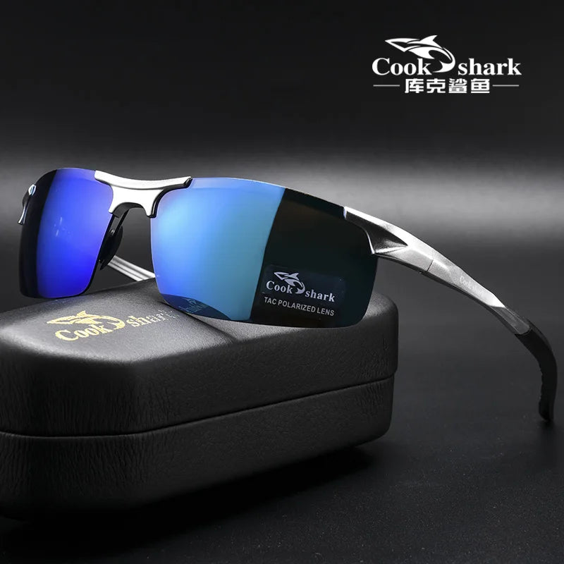 New Cook Shark Aluminum Magnesium Sunglasses - HD Polarized Men's Driv ...
