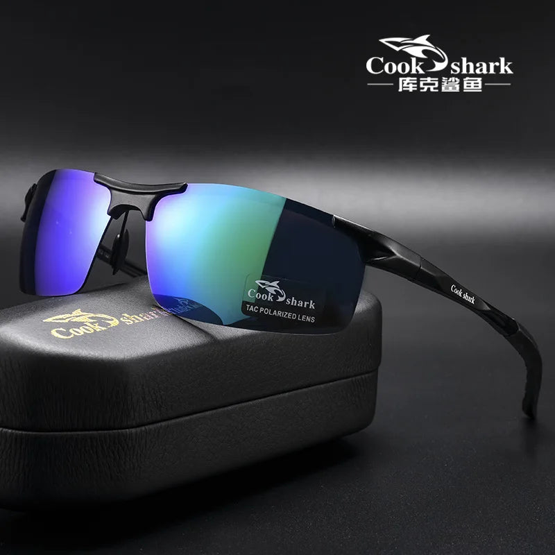New Cook Shark Aluminum Magnesium Sunglasses - HD Polarized Men's Driv ...