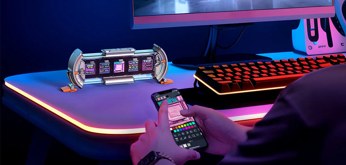 Divoom Times Gate RGB Digital Clock – Smart APP Control, WiFi, Gaming ...