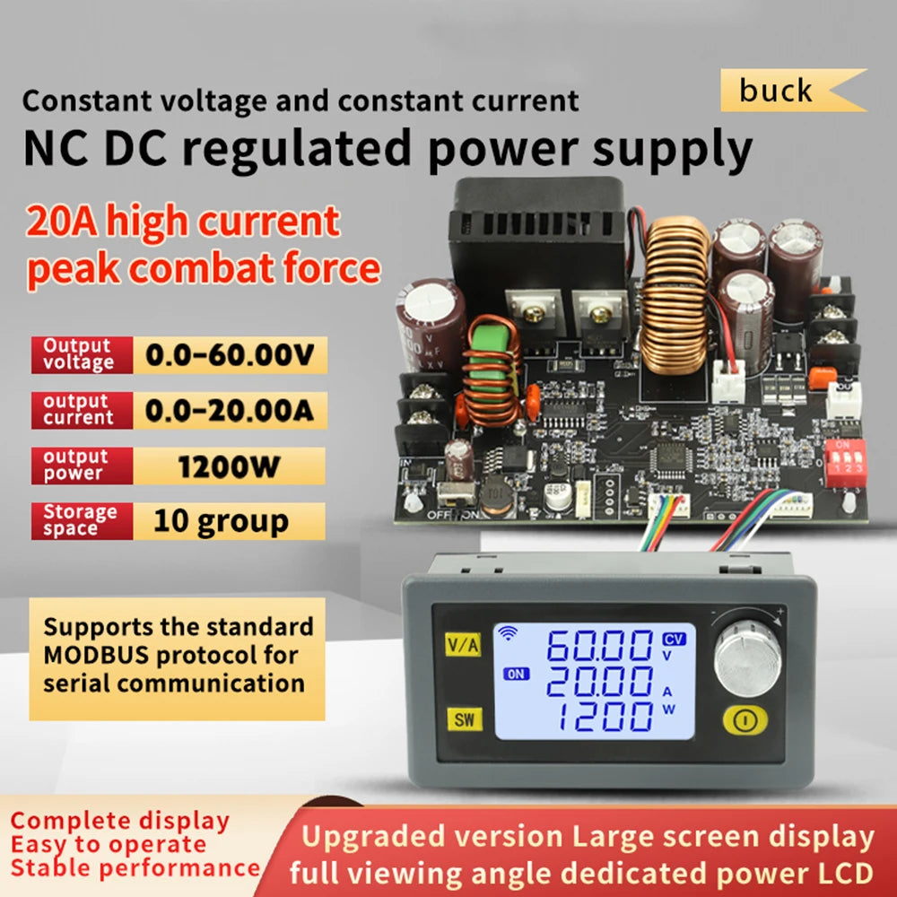 DC 6-70V XY6020L Buck Converter Module – Digital Step-Down Power Suppl ...