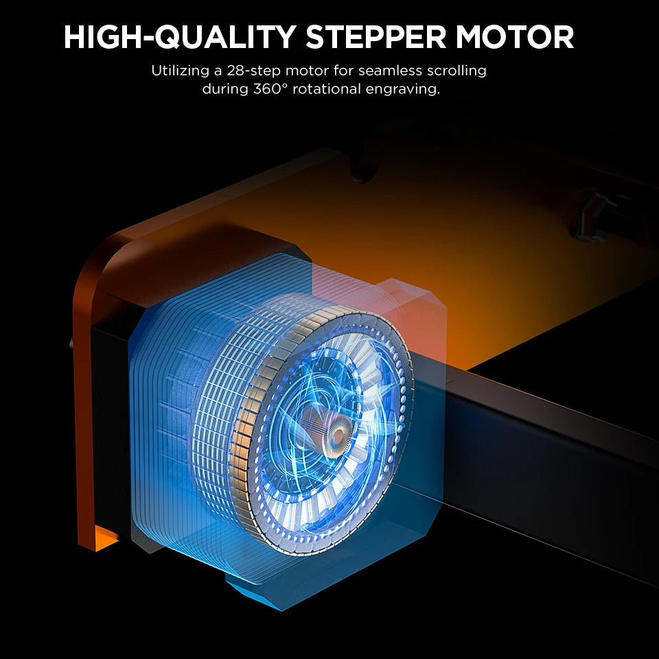 ACMER M2 Laser Rotary Roller – 360° Y-Axis Rotary for Laser Engraving ...