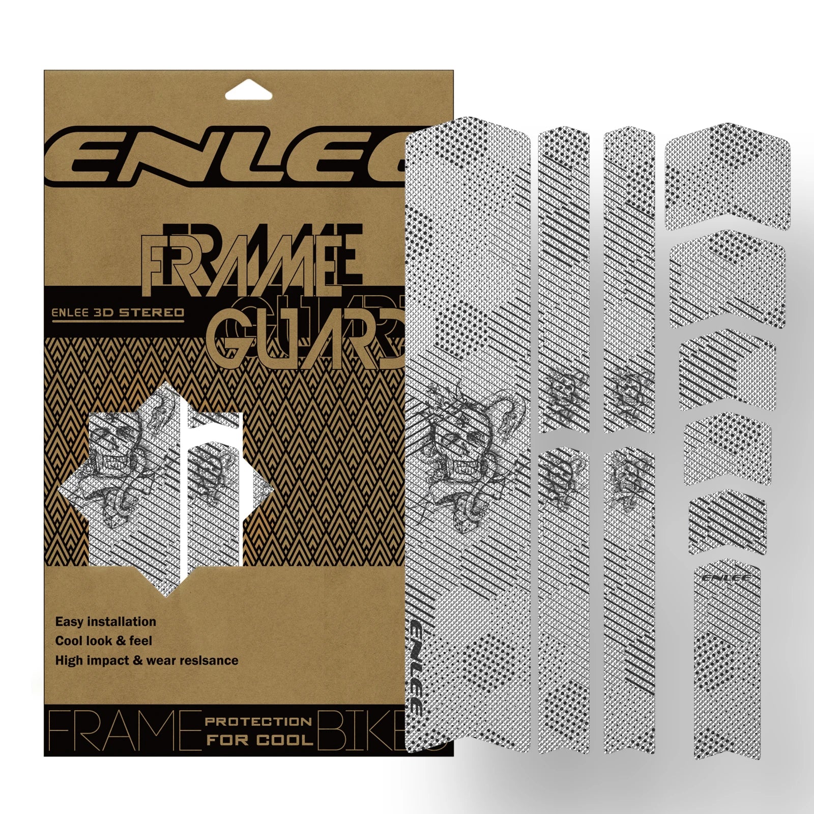 ENLEE Mountain Bike Protection Film: 3M Frame Stickers for Color Chang ...