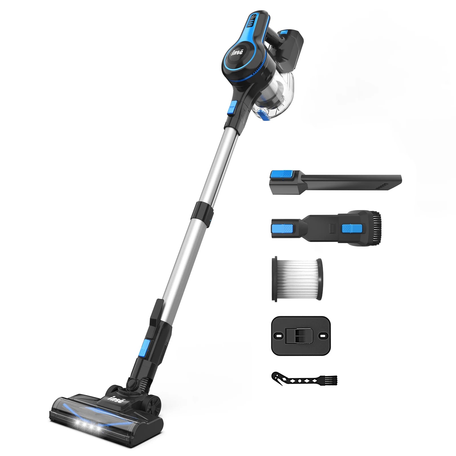 INSE Cordless Vacuum Cleaner – 20Kpa Lightweight Stick Vacuum with 220 ...