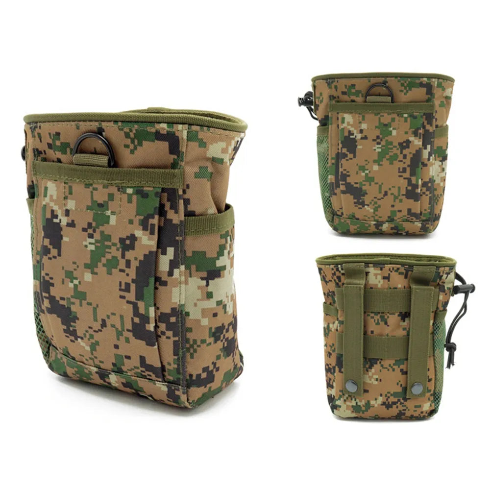 Outdoor Tactical Molle 800D Nylon Dump Drop Pouch - 3-5L Recycle Waist ...