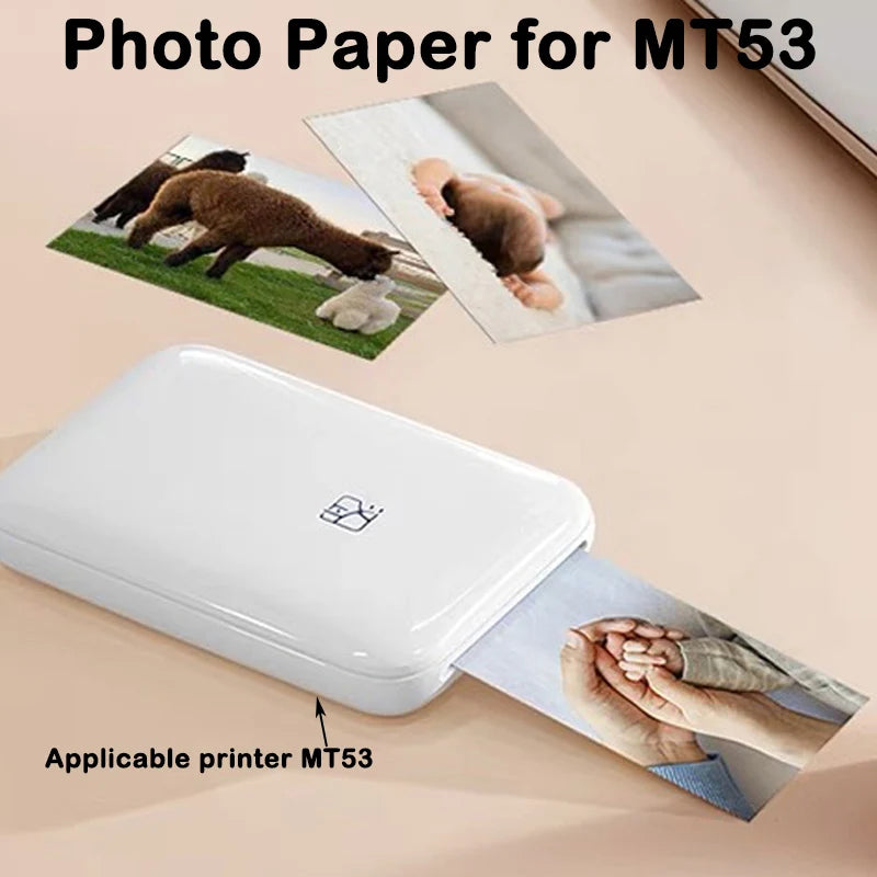 Original MT53 Self-adhesive Photo Paper - 2x3 Inch Sticky-Backed Paper ...