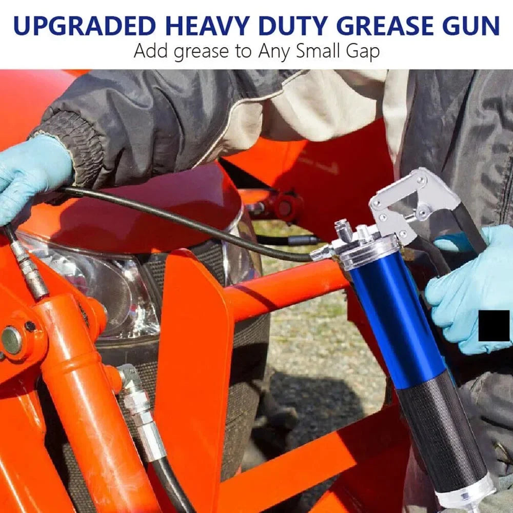 Manual Grip Grease Gun – 400CC Aluminum Alloy Mini Grease Injector, 60 ...