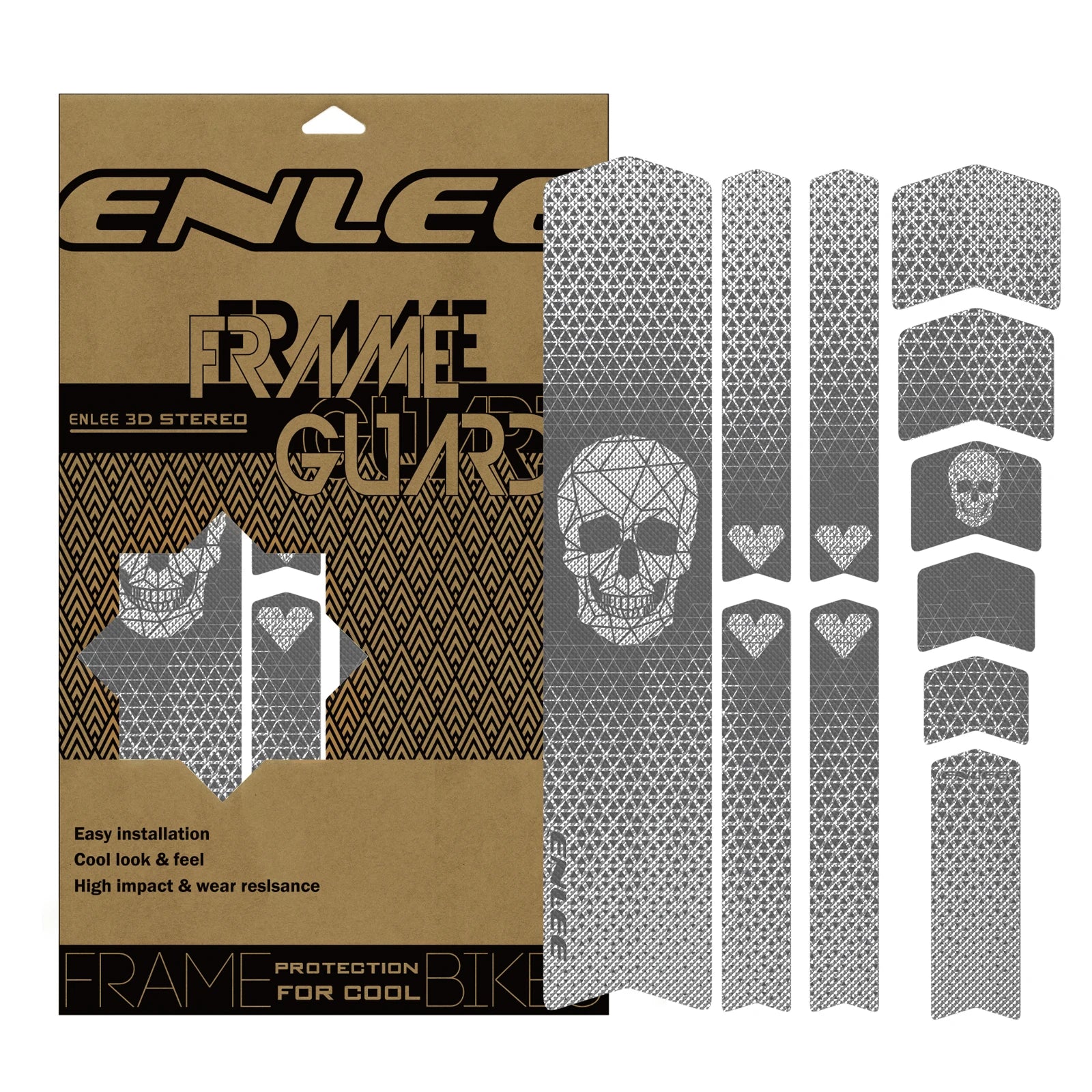 ENLEE Mountain Bike Protection Film: 3M Frame Stickers for Color Chang ...