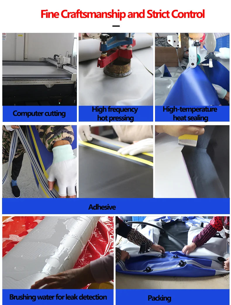 Professional Inflatable Dinghy Raft – Tear-Resistant Foldable Rowing B ...