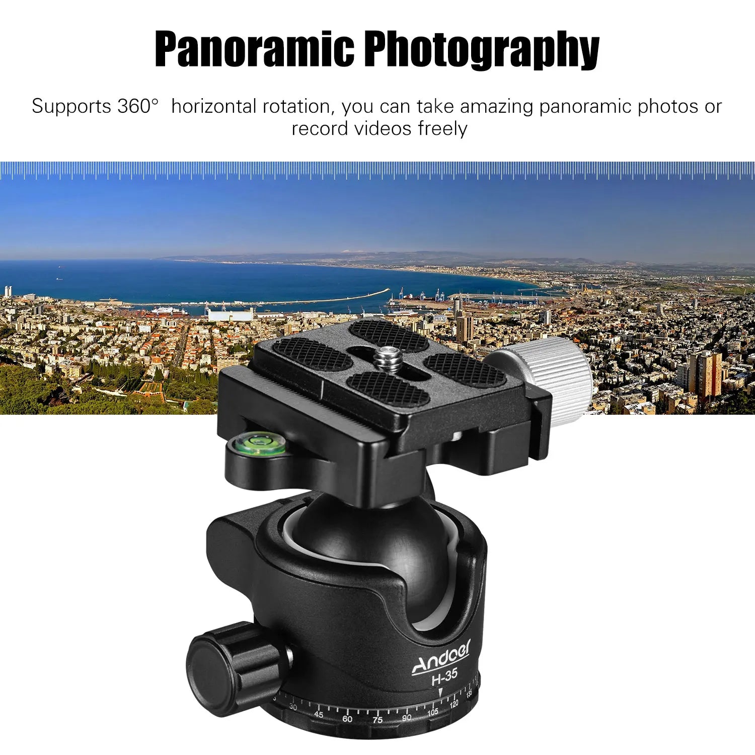 Andoer H-35 Tripod Ball Head - Panorama Ballhead Mount Adapter, U-Groo – CongoBasinGroup.com