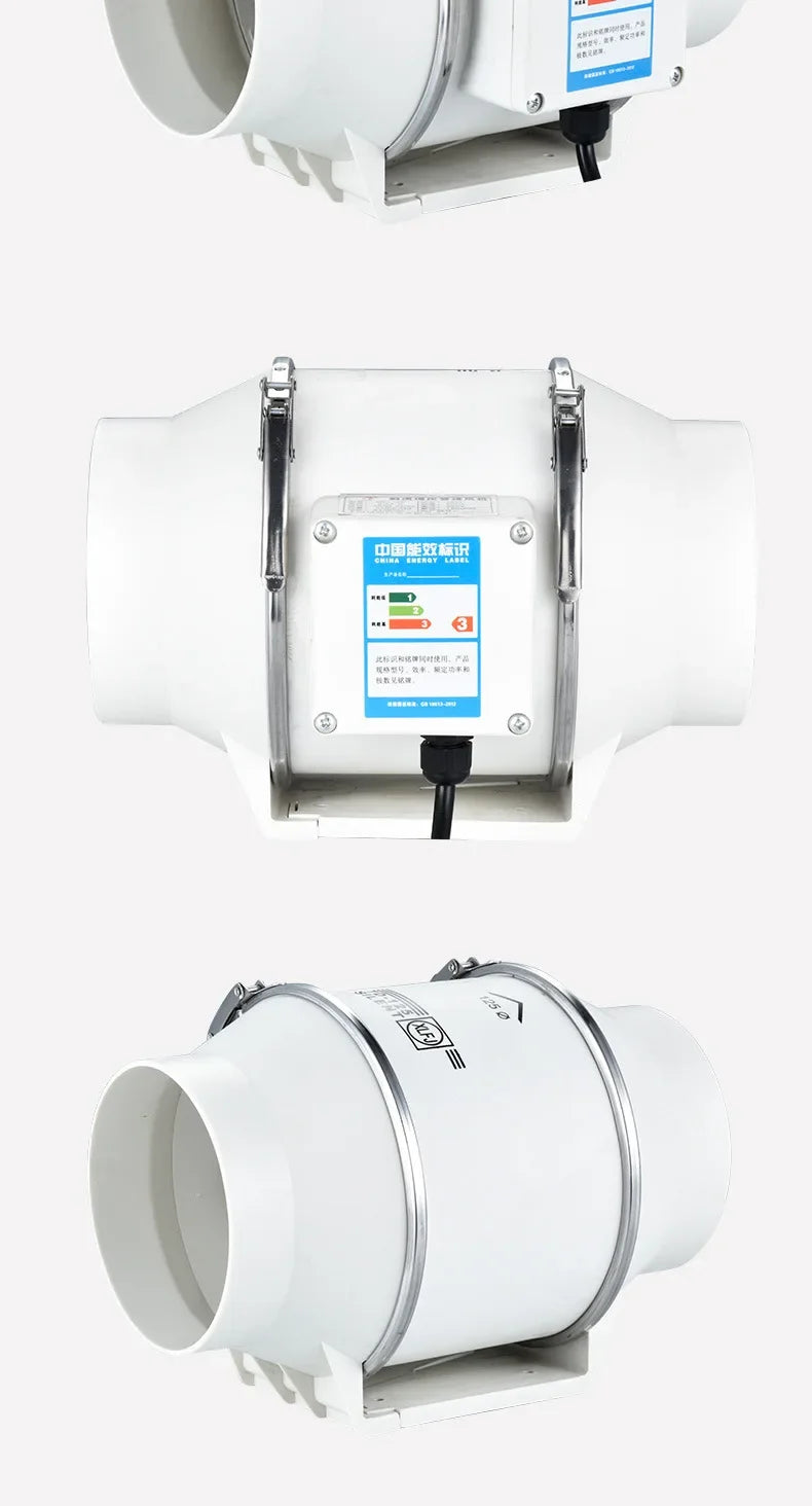 Silent Inline Exhaust Fan | 4/5/6 Inch Bathroom, Kitchen, Toilet Venti ...