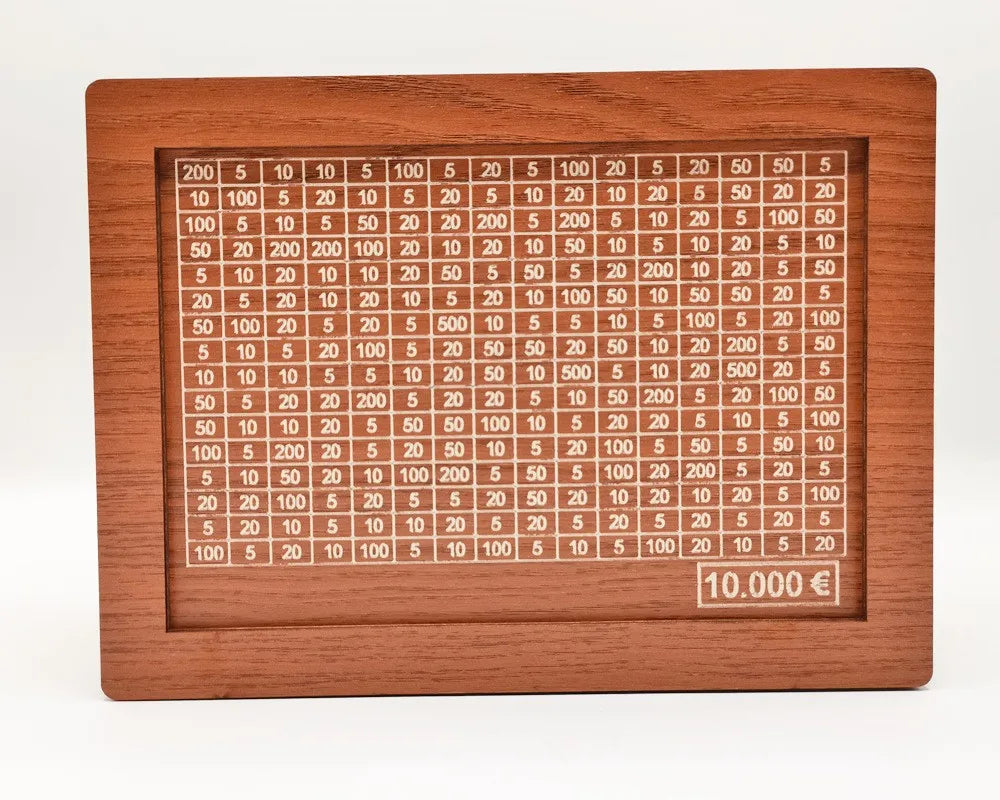 Euro Money Box Wooden Piggy Bank - Available in 1000/2000/3000/5000/10 ...