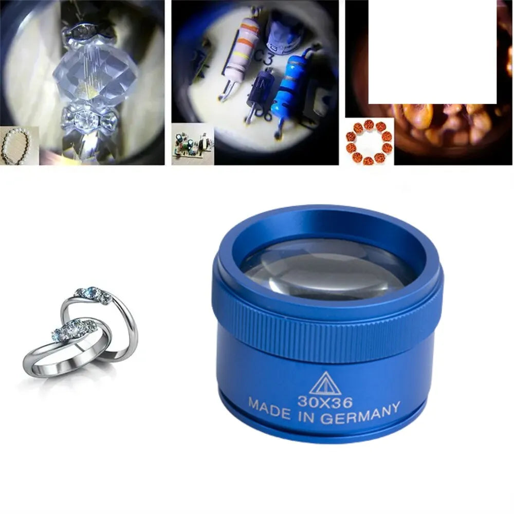 Pocket-Sized 30x36 Optical Magnifying Glass: Portable Magnifier for Je ...