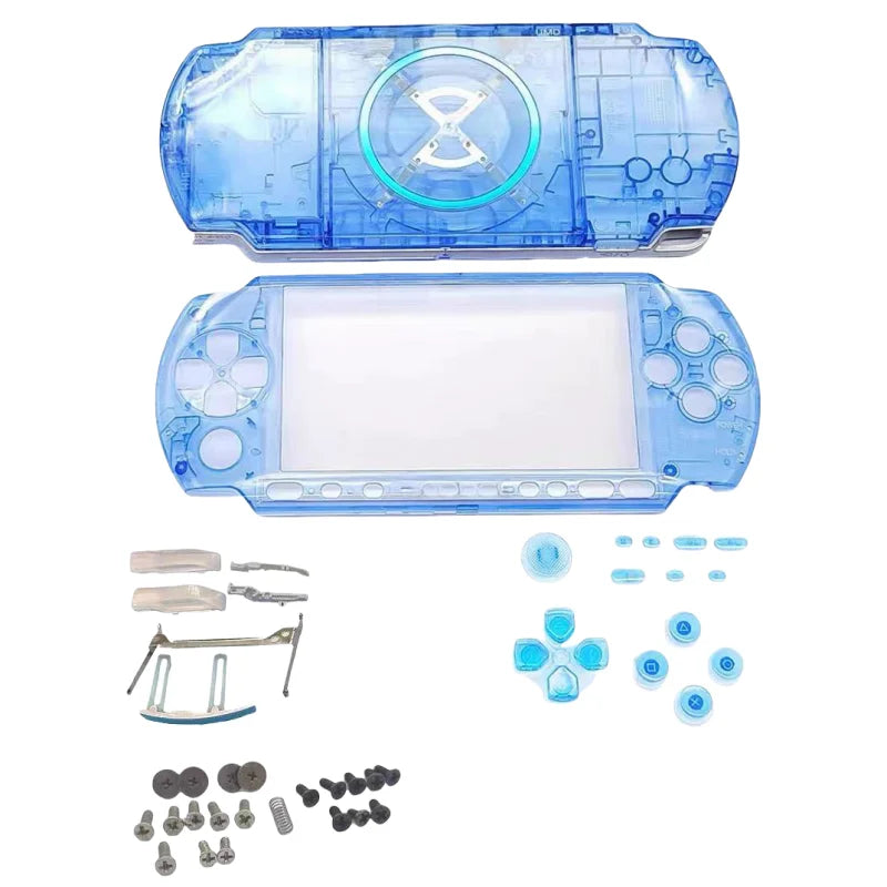 Clear Green Replacement Shell for PSP 3000/3001/3002/3003 – Front & Ba ...