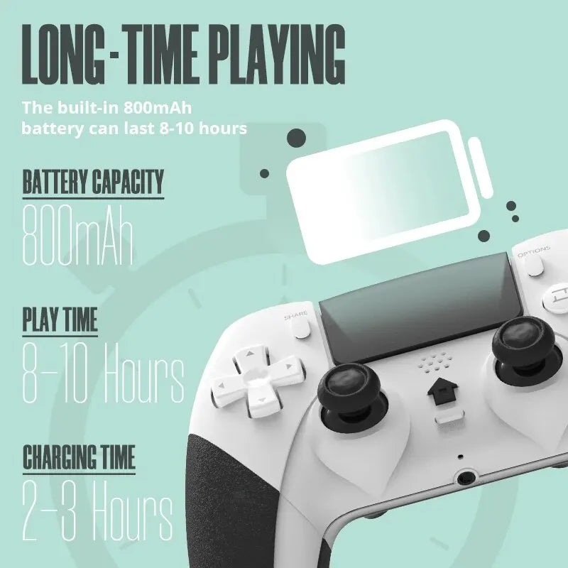 DATA FROG Bluetooth Wireless Controller - Compatible with PS4, PS4 Pro ...