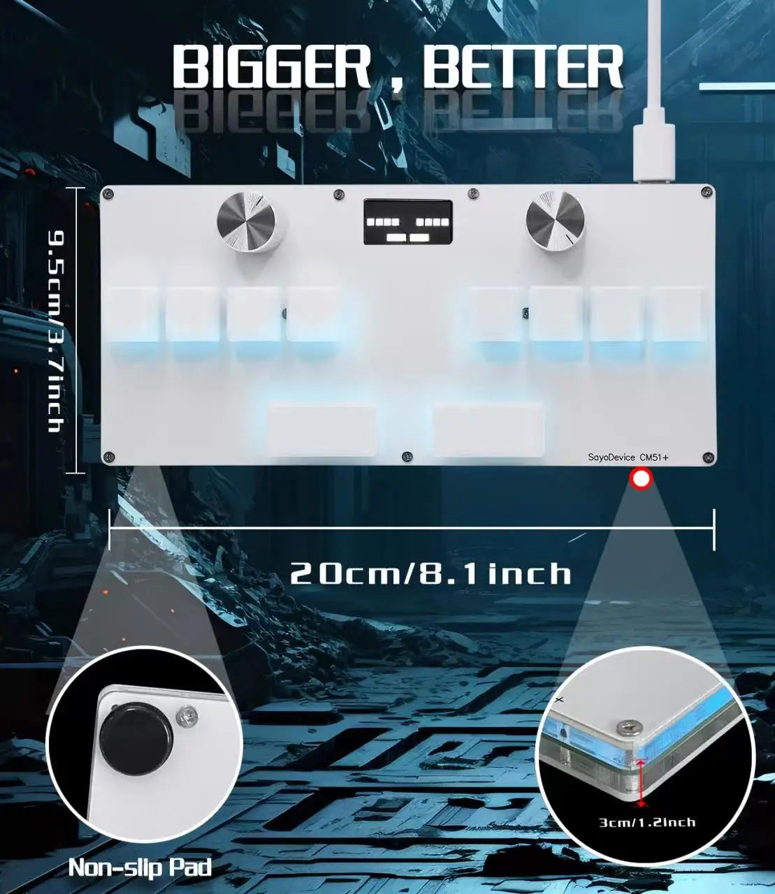 CM51 SayoDevice OSU DJ MAX Keyboard - Magnetic Outemu/Gateron Switches ...