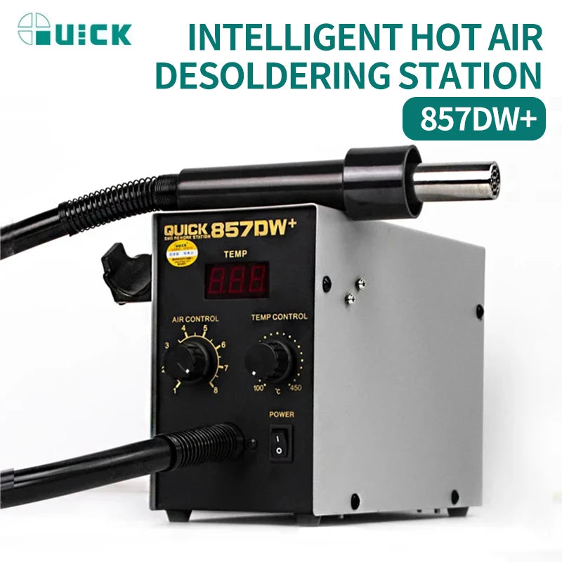 QUICK 857DW+ Dual Hot Air Desoldering Station – Intelligent SMD PCB ...
