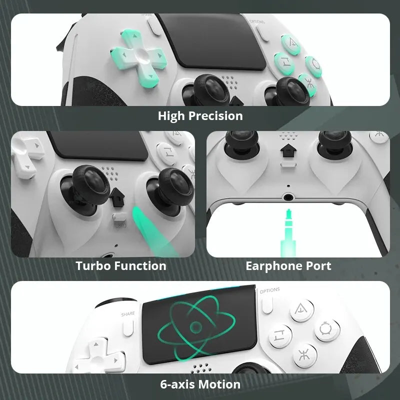 DATA FROG Bluetooth Wireless Controller - Compatible with PS4, PS4 Pro ...