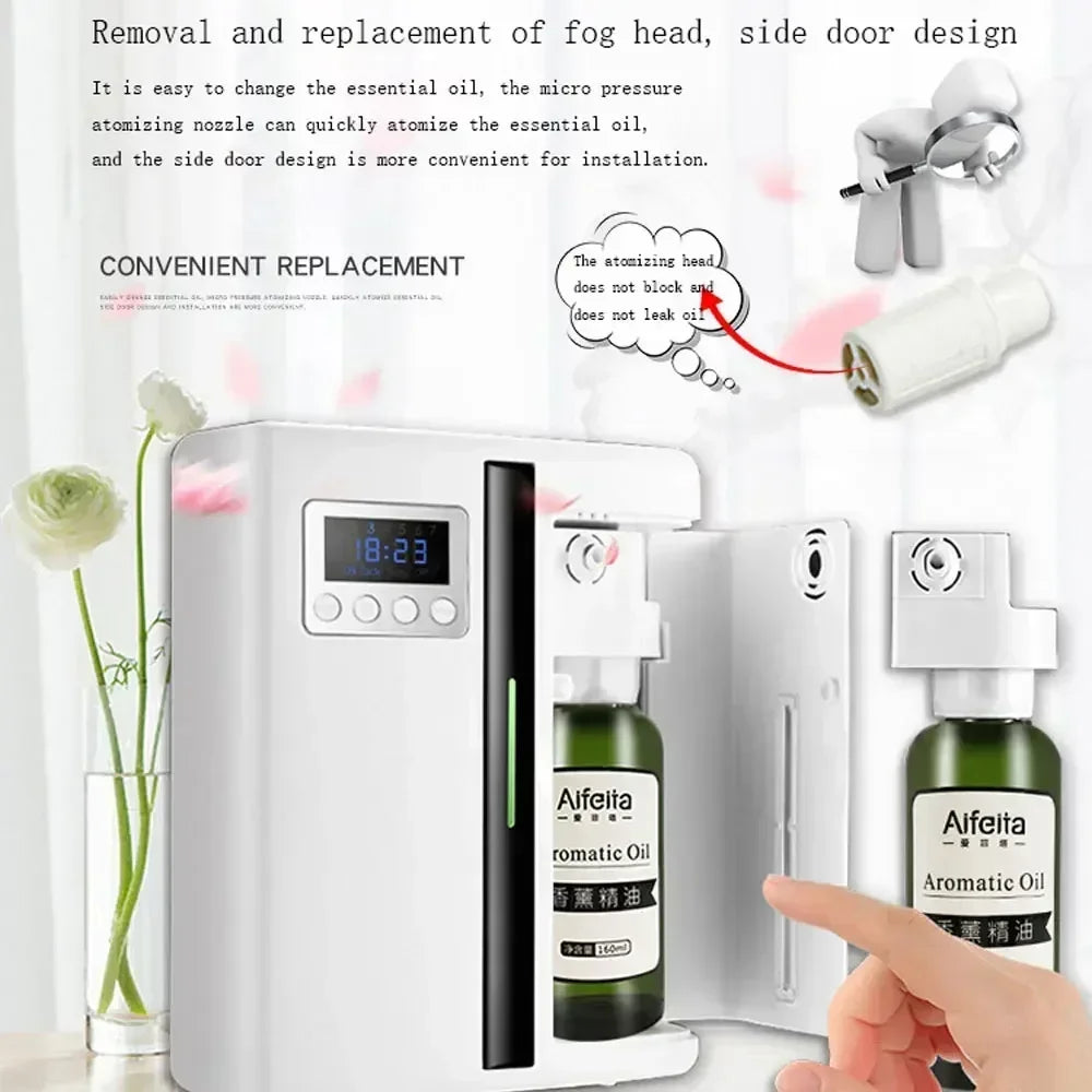 Wall Mounted Room Fragrance Diffuser - Bluetooth Essential Oils Diffus ...