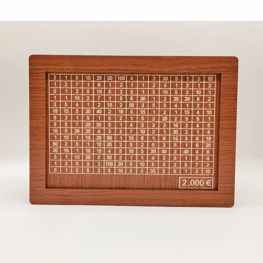 Euro Money Box Wooden Piggy Bank - Available in 1000/2000/3000/5000/10 ...