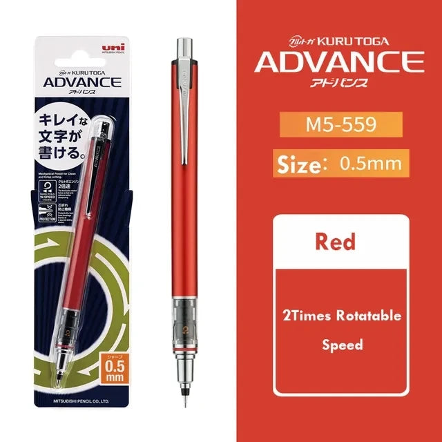 Japan UNI KURA TOGA Mechanical Pencil 0.5mm: Automatic Rotation Drawin ...
