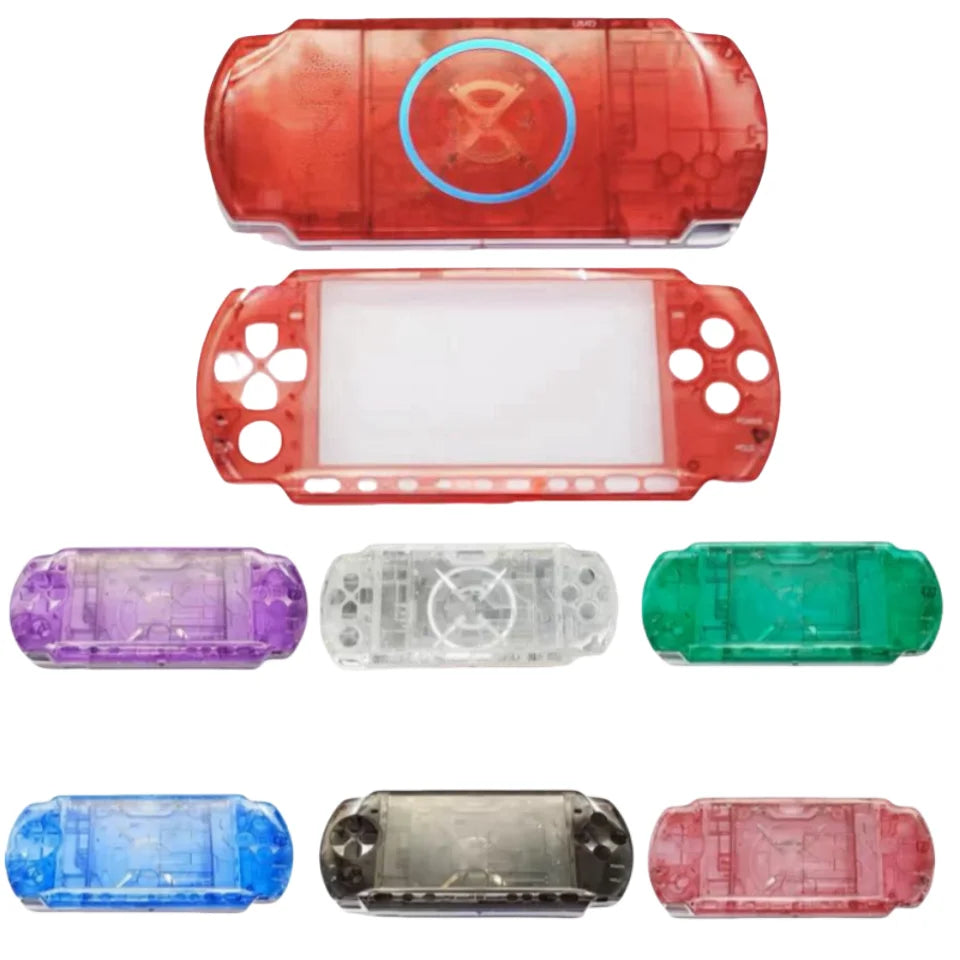Clear Green Replacement Shell for PSP 3000/3001/3002/3003 – Front & Ba ...