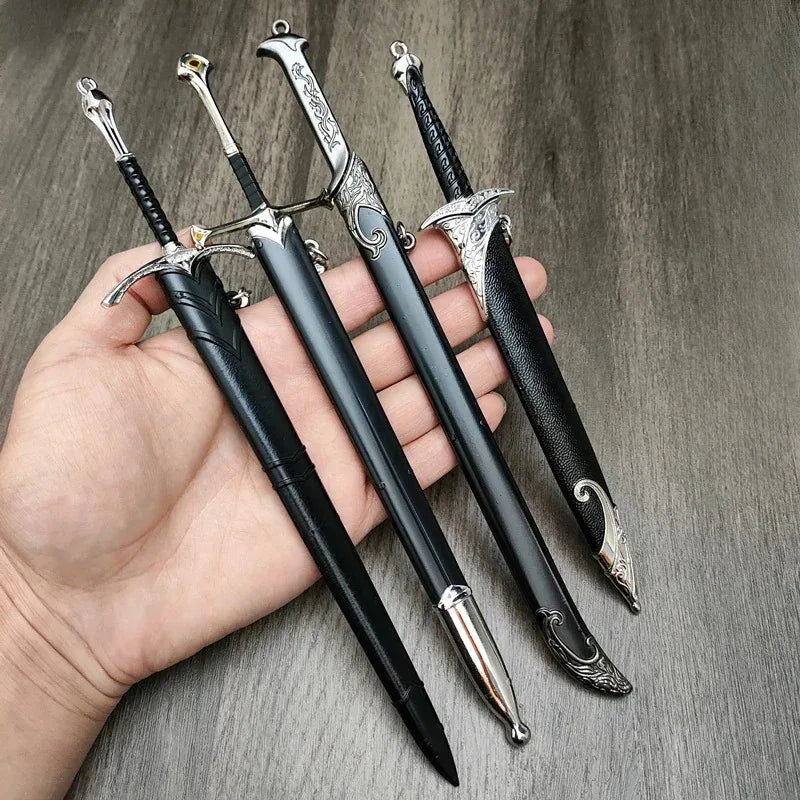 Glamdring Aragorn Anduril Sword Keychain – 22CM Metal Katana Samurai O ...