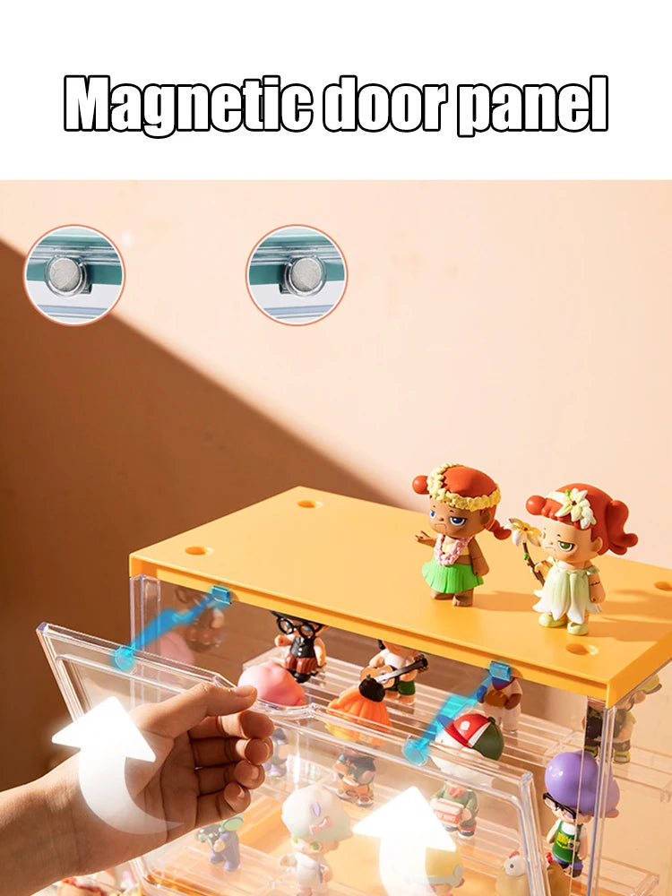 Blind Box Display Rack – Acrylic Bubble Mat Storage Cabinet, Dustproof – CongoBasinGroup.com