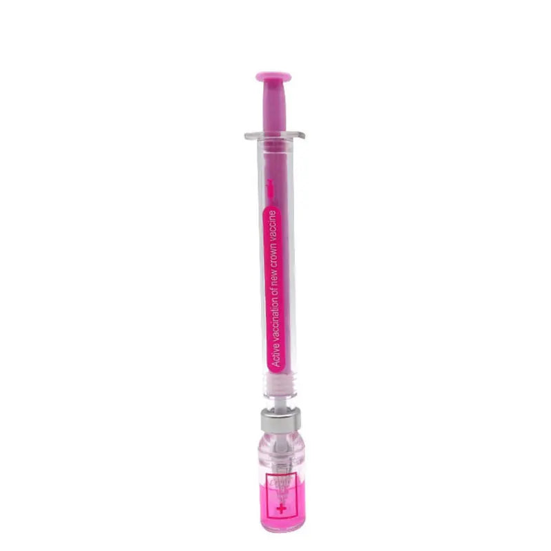 Syringe Gel Pen – Simulation Injection Syringe Shape, Black Ballpoint ...