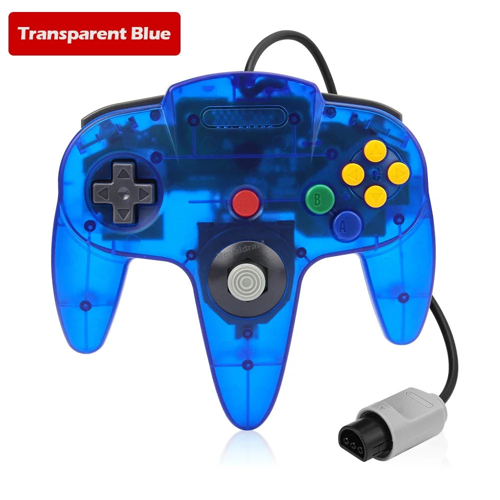 8 Color Classic Wired N64 Controller - Retro Gaming Joystick Remote Co ...
