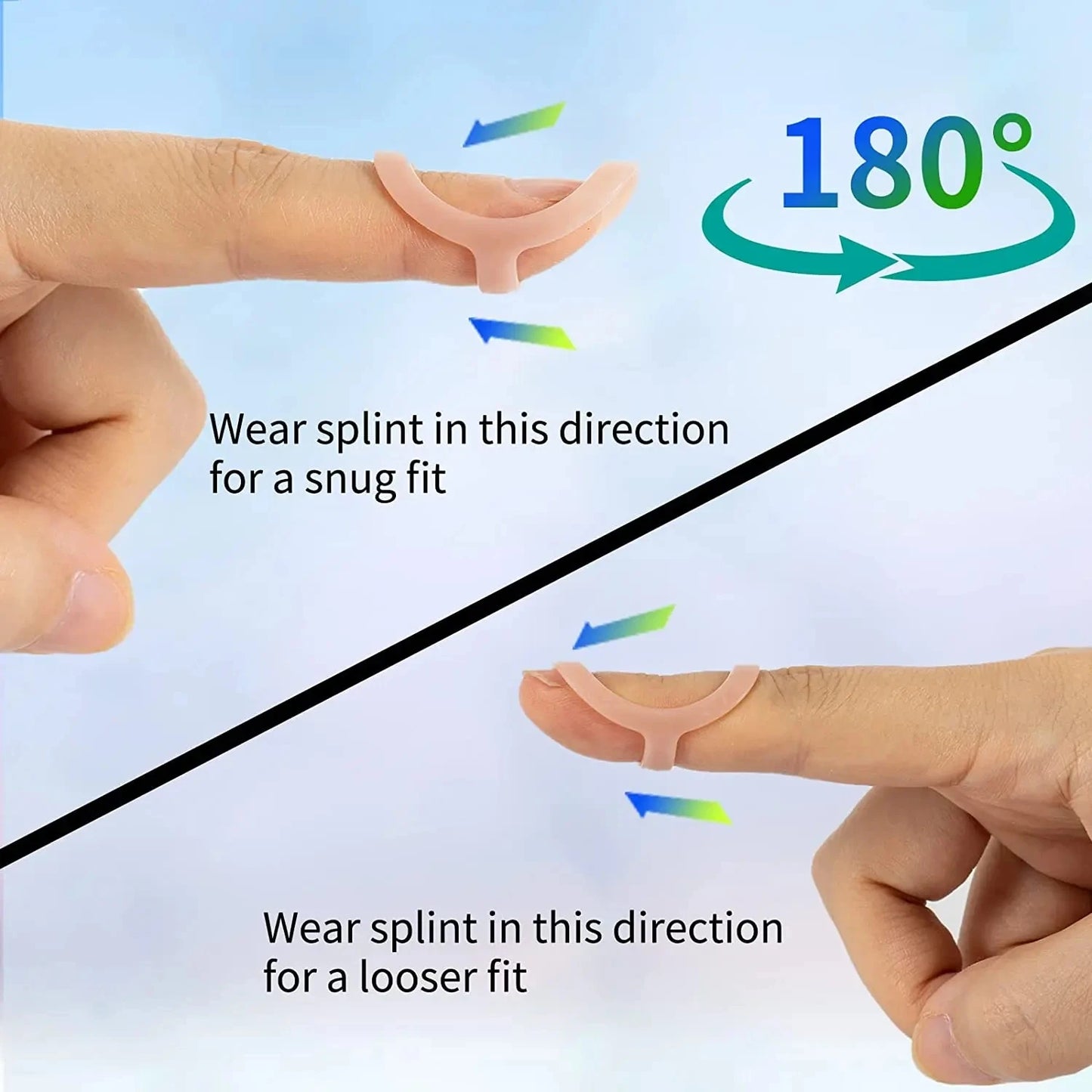 5Pcs Finger Splint Brace — Plastic Joint Support for Fractures, Arthri ...
