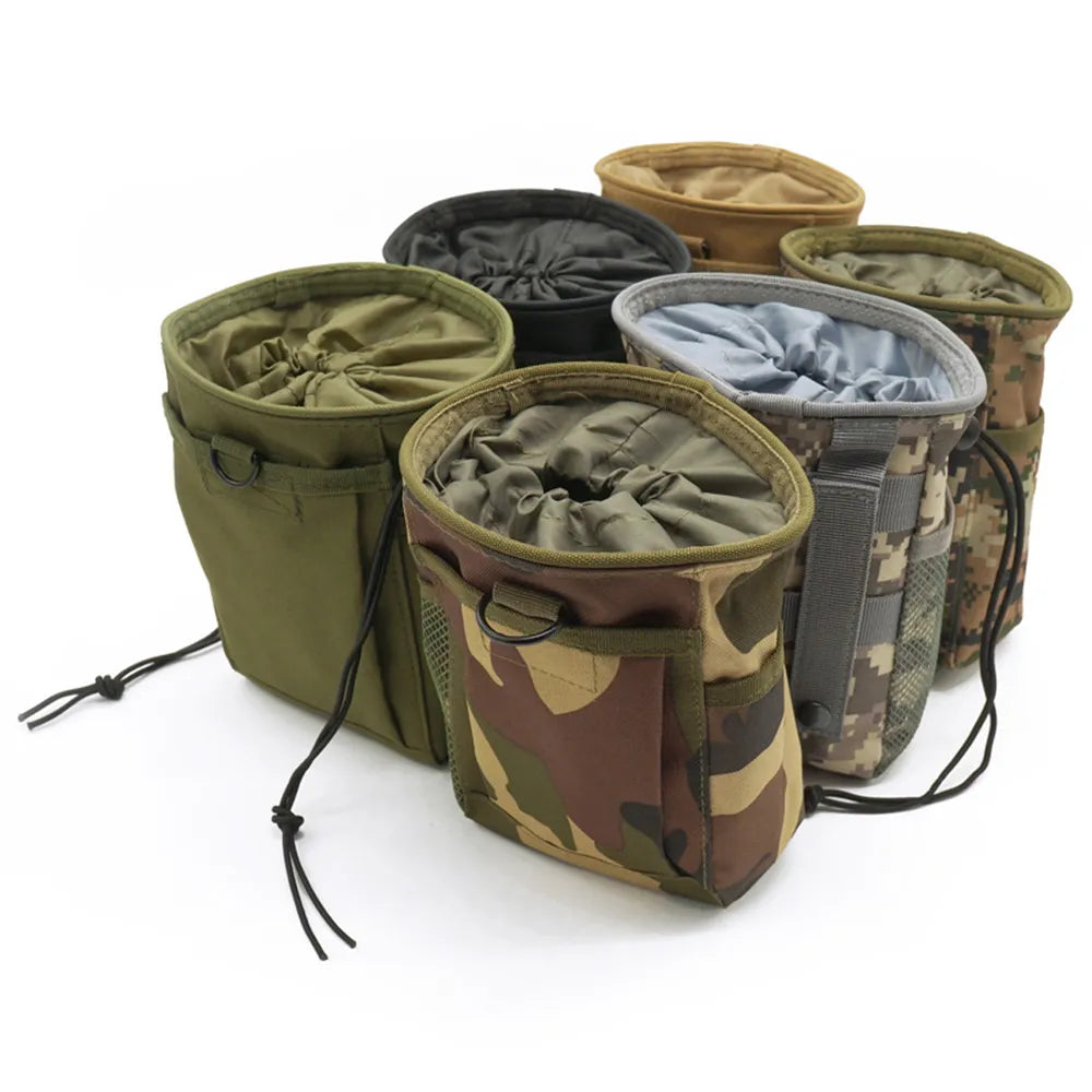 Outdoor Tactical Molle 800D Nylon Dump Drop Pouch - 3-5L Recycle Waist ...