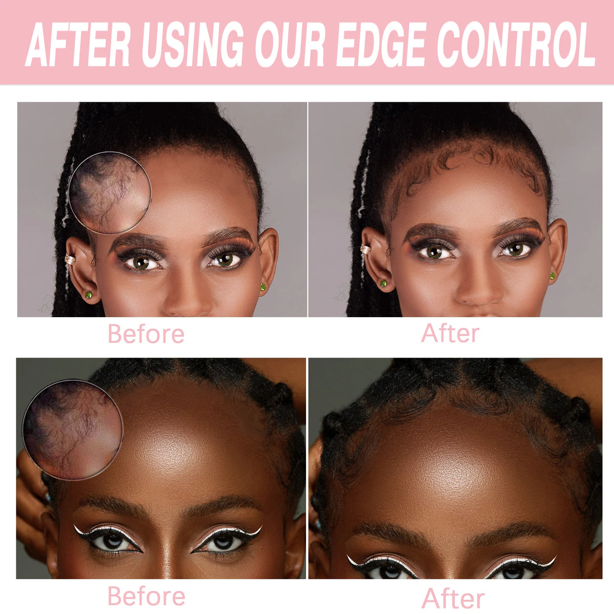 Edge Control Gel for Women & Kids – 30g Long-Lasting Anti-Frizz Hair W ...