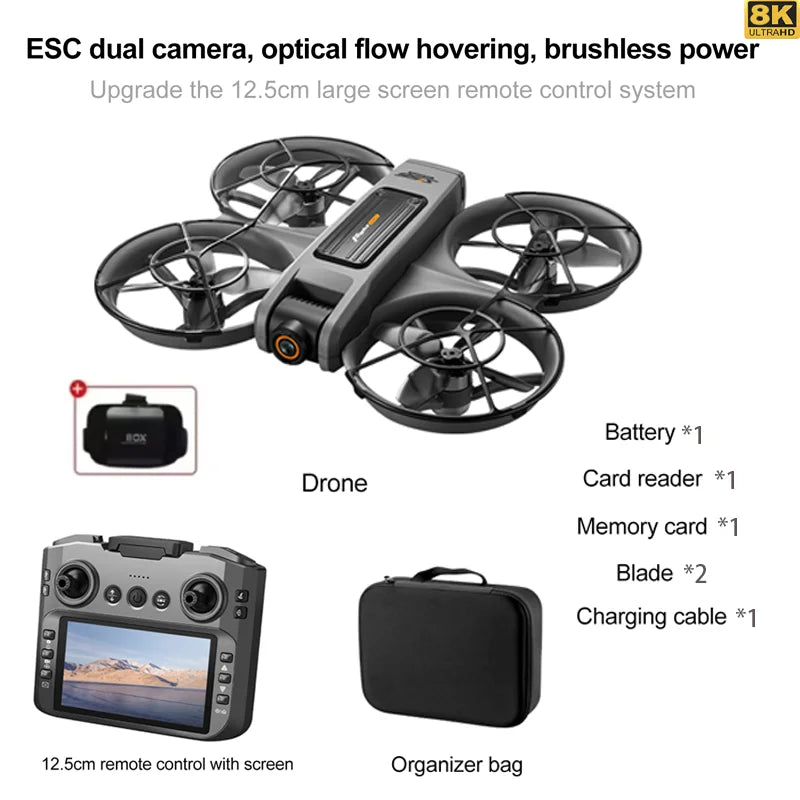 S156 GPS Foldable Drone – 8K Dual Camera, 5G WiFi, 360° Obstacle Avoid ...