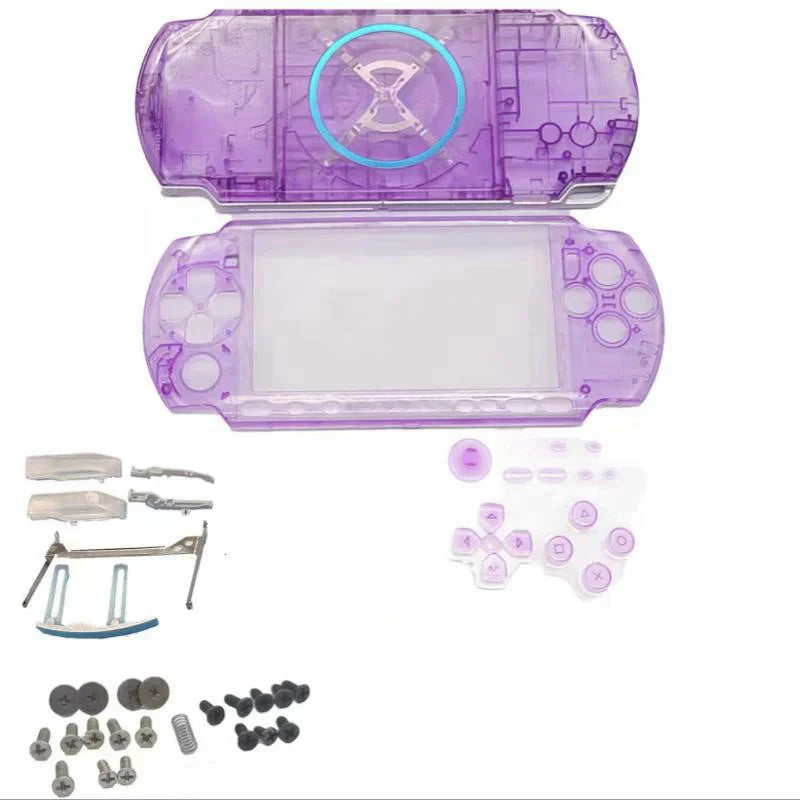 Clear Green Replacement Shell for PSP 3000/3001/3002/3003 – Front & Ba ...