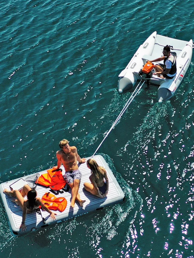 AQUA MARINA AIRCAT Inflatable Boat – Double Tube Catamaran Dinghy Raft ...