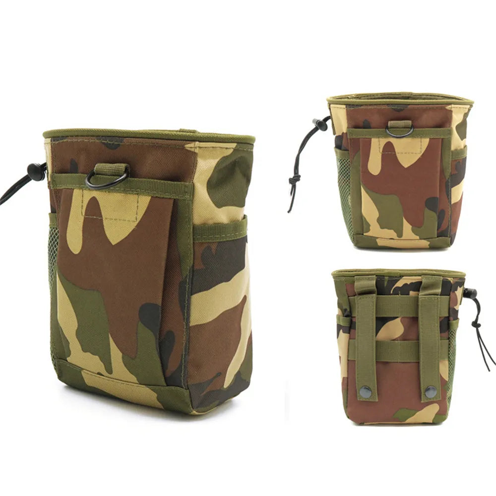 Outdoor Tactical Molle 800D Nylon Dump Drop Pouch - 3-5L Recycle Waist ...