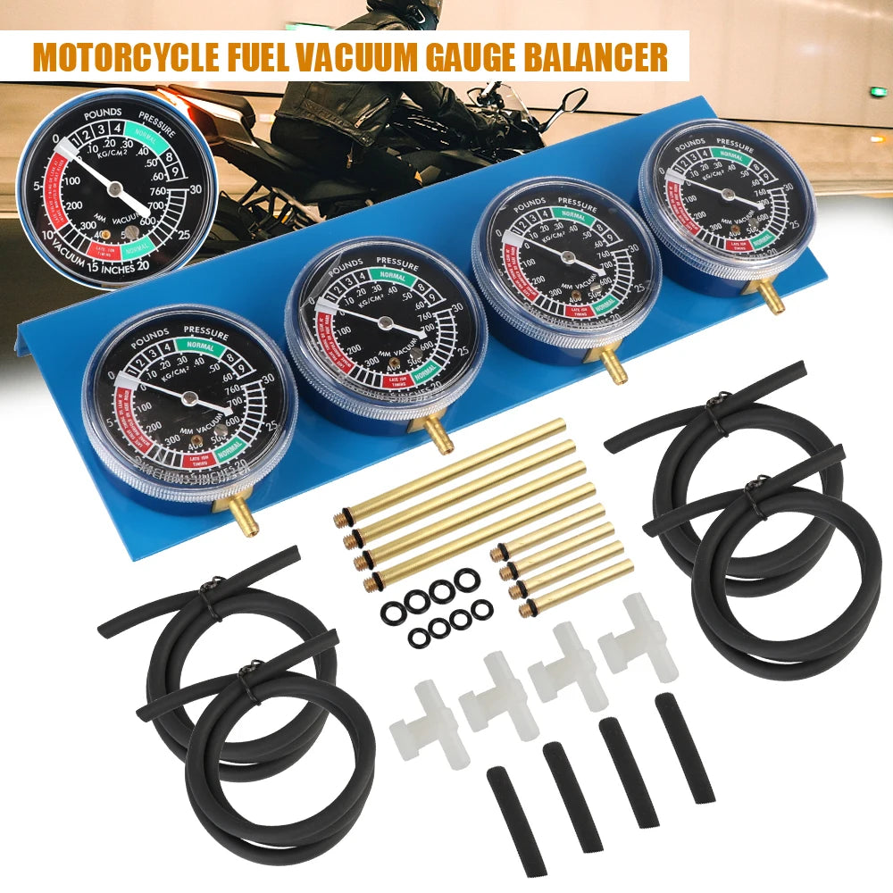 2/4 Cylinder Motorcycle Carburetor Synchronizer Kit — Ignition Tester ...