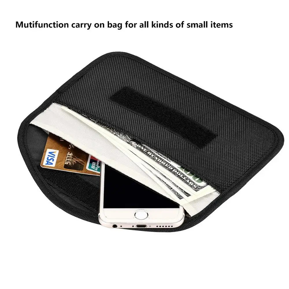 Double Layer Signal Blocker Bag - Anti-Radiation GPS Phone Shielding P ...