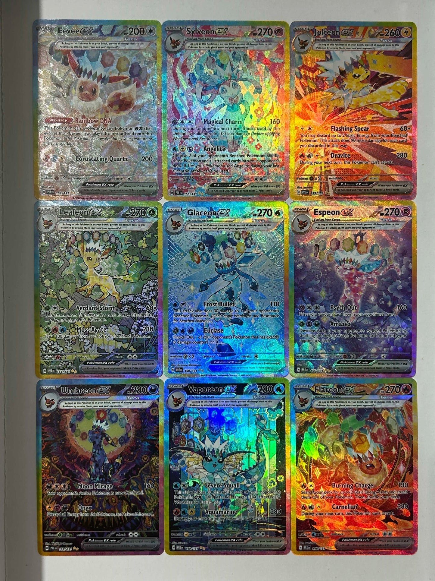 PTCG Sv8 Eeveelution 151 Trading Cards - Umbreon, Sylveon, Leafeon, Ee – CongoBasinGroup.com