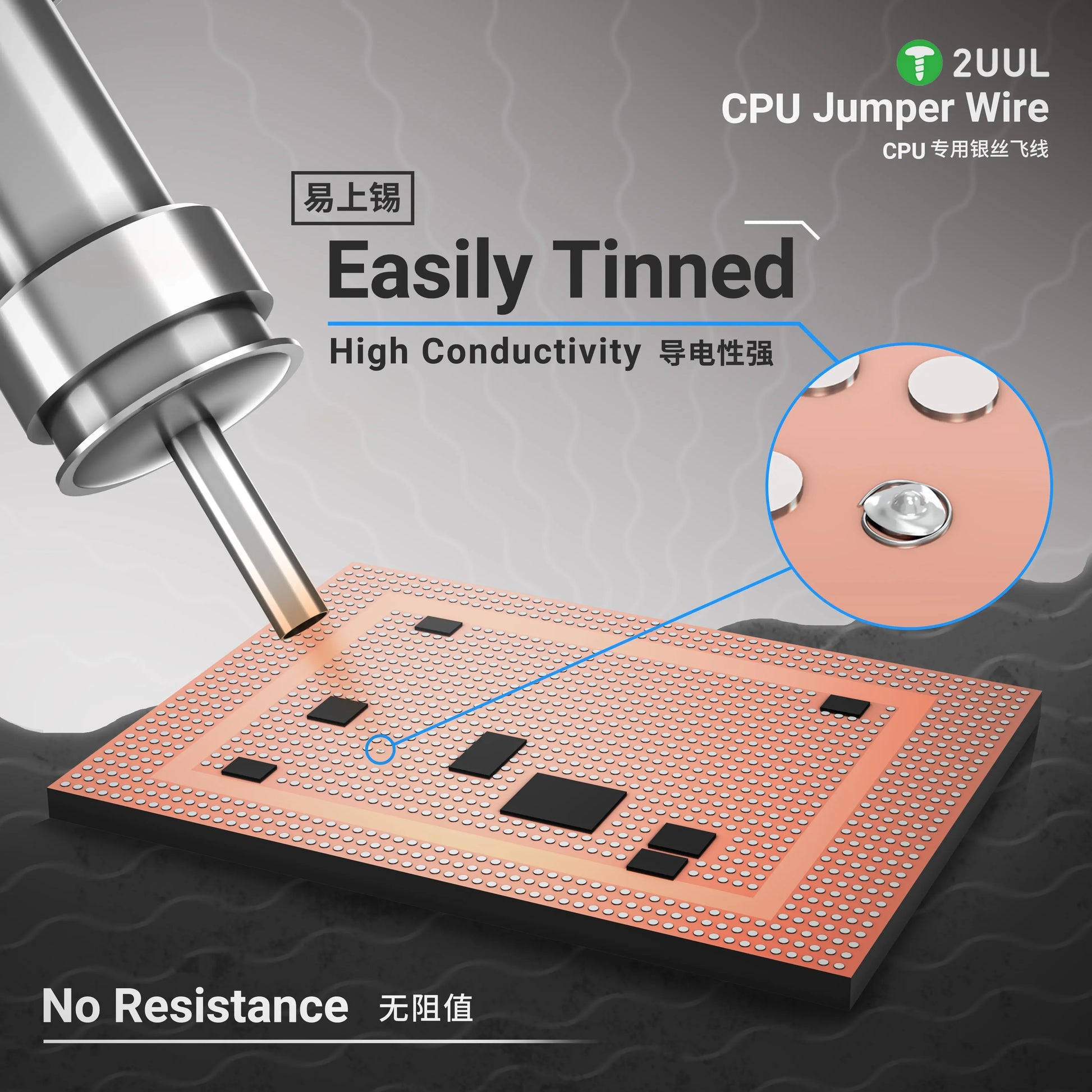 2UUL FX-002S CPU Silver Wire – 100m High-Conductivity Flying Line for – CongoBasinGroup.com