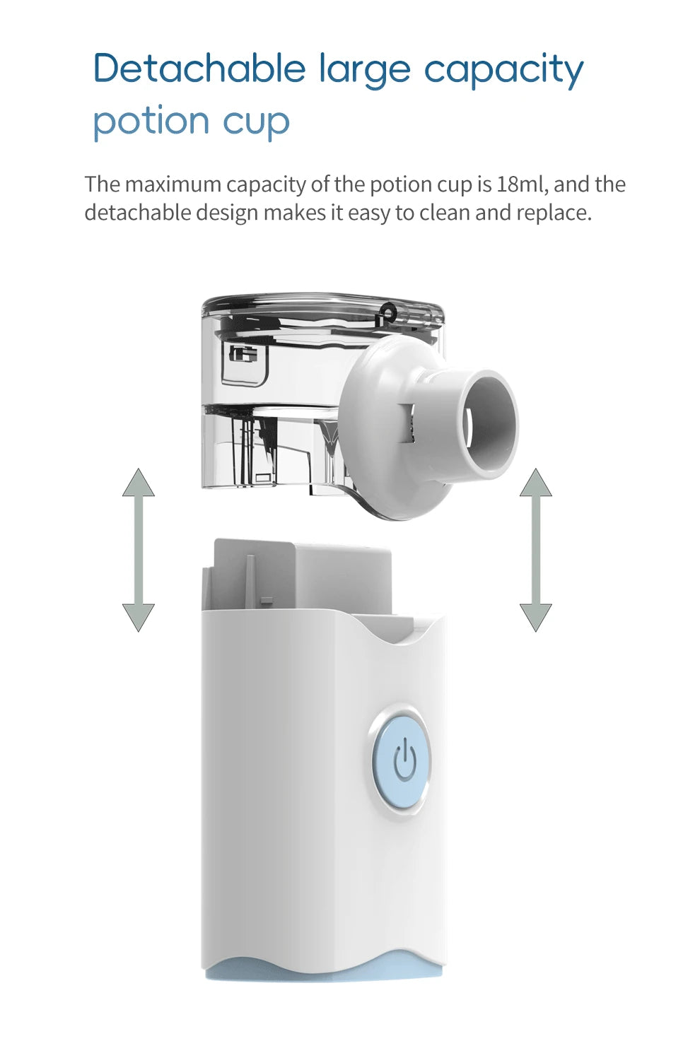 Handheld Portable Silent Mesh Nebulizer – Auto-Clean Inhaler for Kids ...