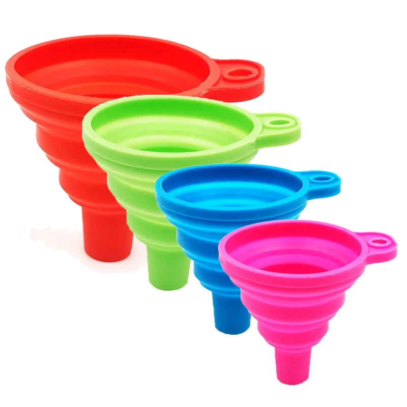 Universal Silicone Liquid Funnel: Foldable Portable Funnel for Car Eng ...