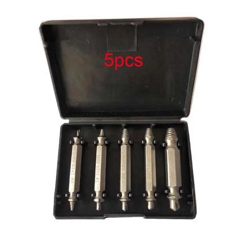 Double Head Screw Extractor Set | Broken Thread & Wire Remover, 4341 H ...
