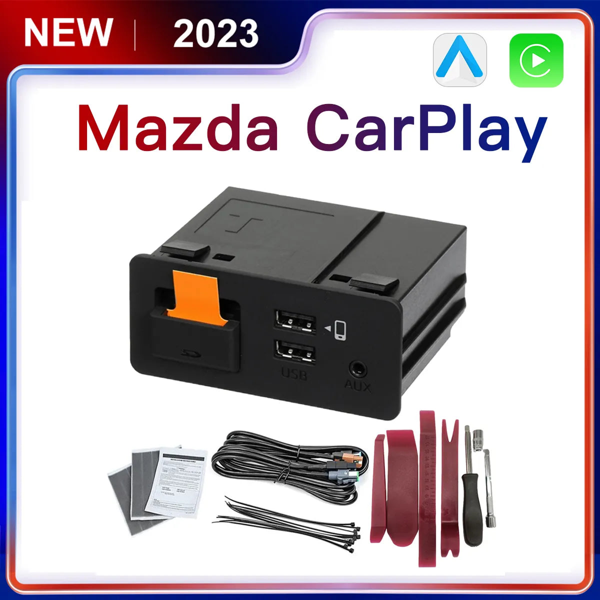 New Upgrade Apple CarPlay & Android Auto USB Hub Adapter for Mazda | C ...