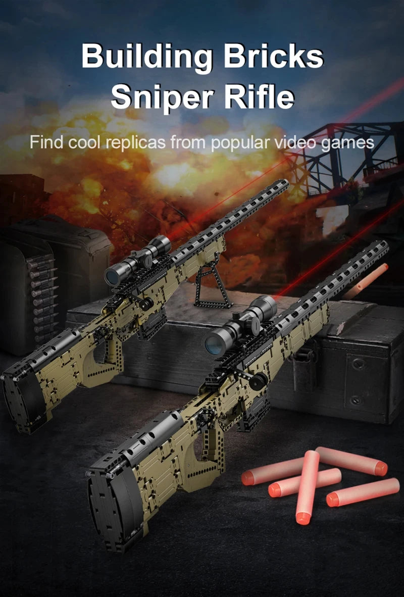 Cada 979-Piece City Police & Military Building Blocks Set – WW2 Sniper ...