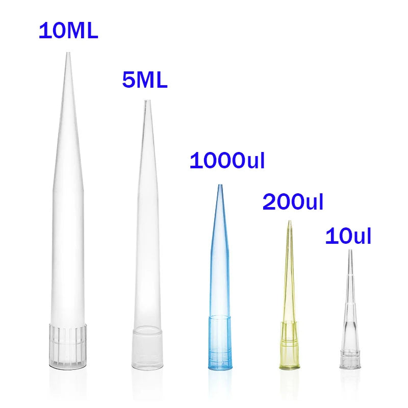 Laboratory Micropipette Tips — Disposable Plastic Pipette Tips 10µL, 2 ...