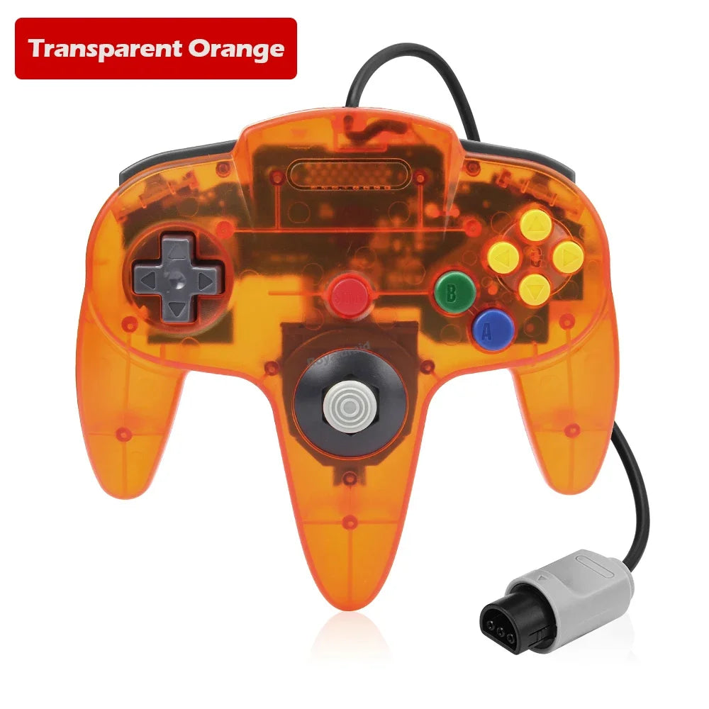 8 Color Classic Wired N64 Controller - Retro Gaming Joystick Remote Co ...