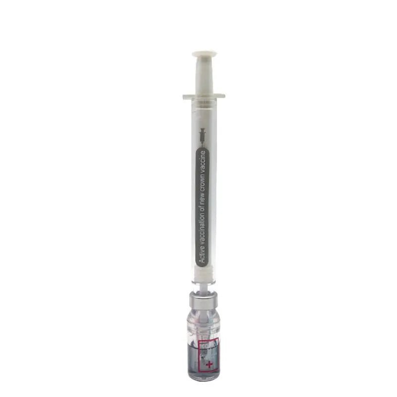Syringe Gel Pen – Simulation Injection Syringe Shape, Black Ballpoint ...