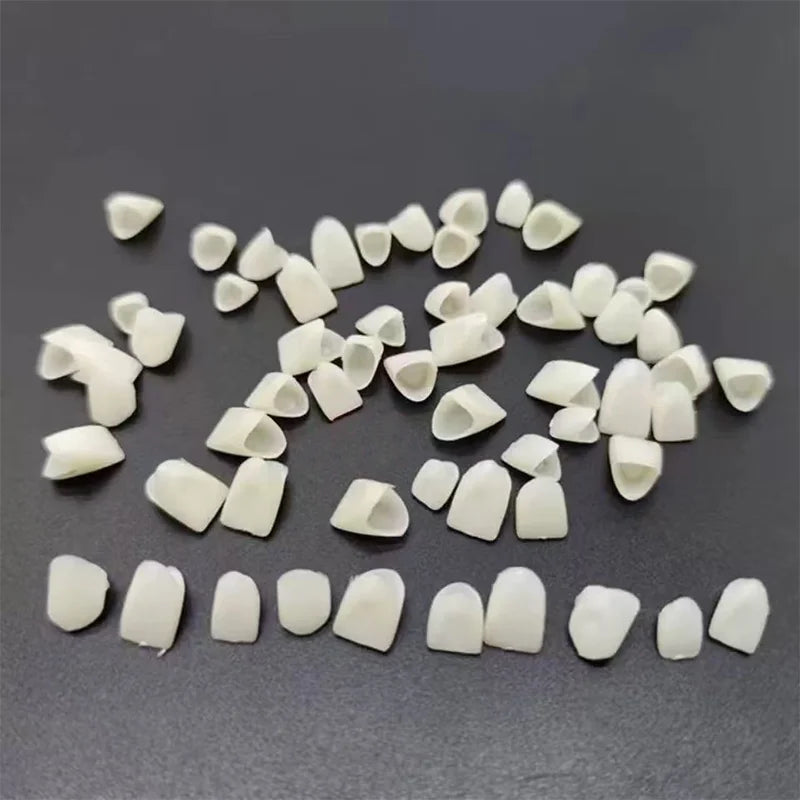 50/100pcs Dental Temporary Crown Resin Veneers – Porcelain Teeth Mater ...